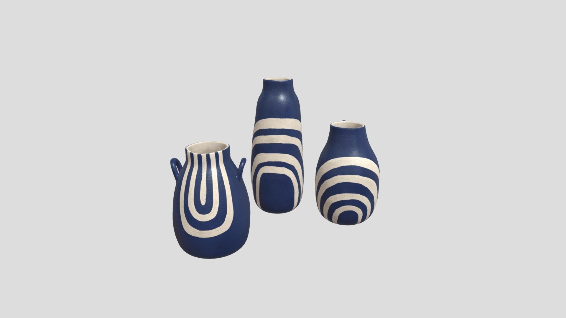 Keshi Vases Set Of 3 - 3D model by hoaisonsp [1a12d6f] - Sketchfab