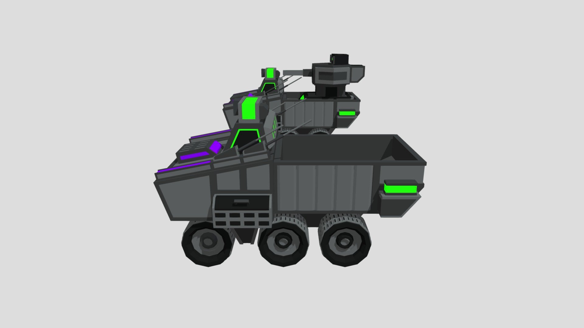 Low poly Sci-fi Rover - Download Free 3D model by blaze71643 [1a1335a ...