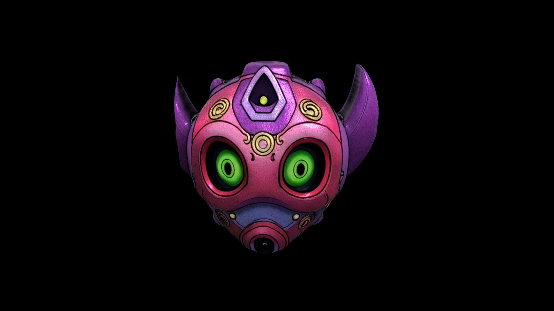 Happy Mask 490 - Download Free 3D model by klrxyz [1a14f55] - Sketchfab