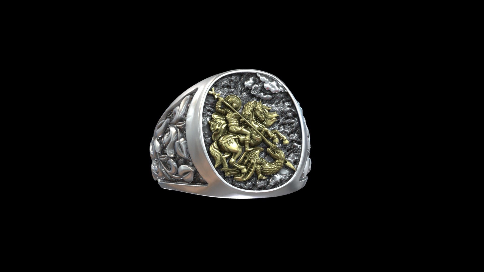 Ring Saint George - 3D model by jewelmodel.net (@jewelmodel) [1a158f0 ...
