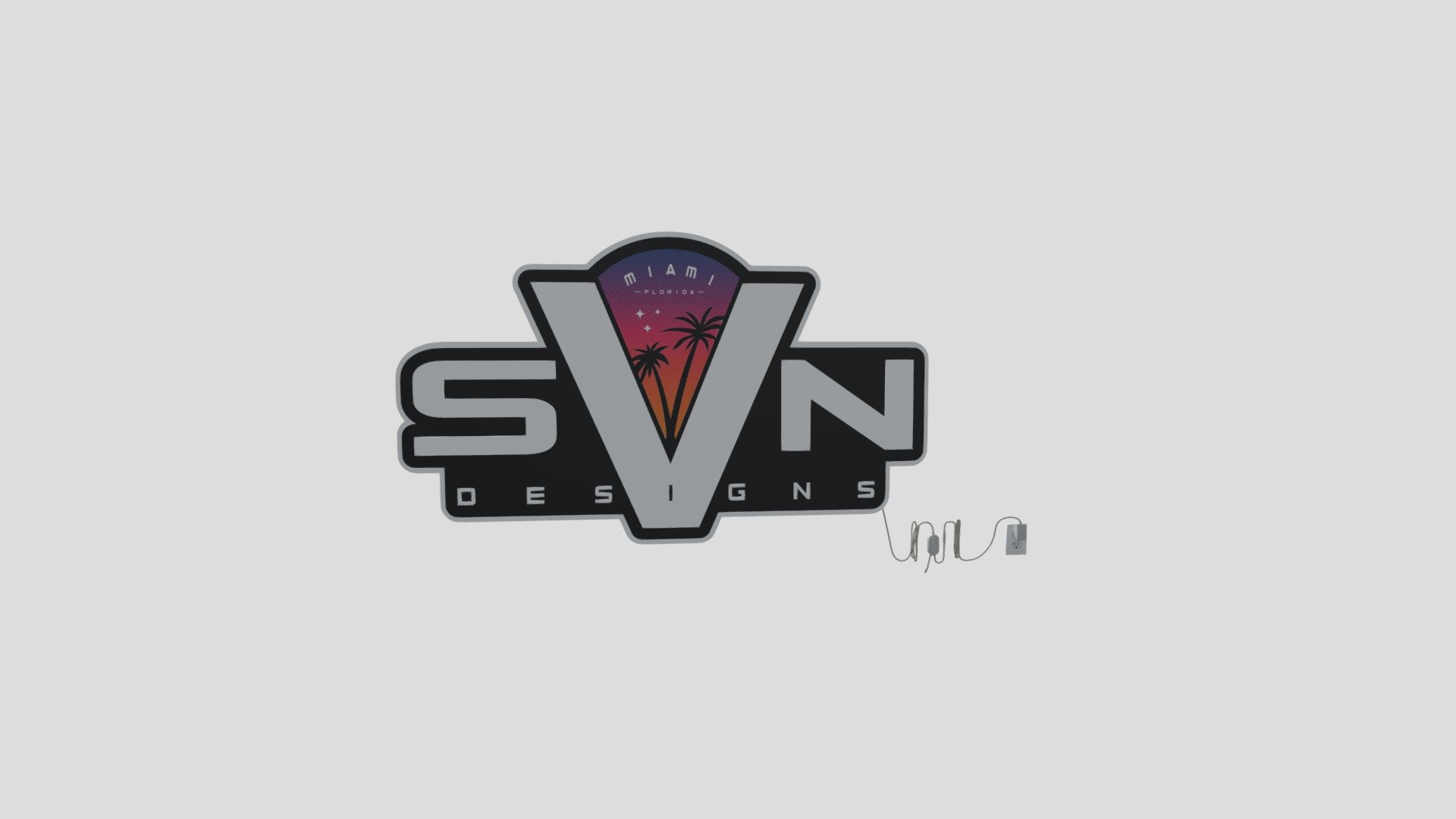 Acrylic Printed Signs LED - 3D model by SVN Designs (@svndesigns ...
