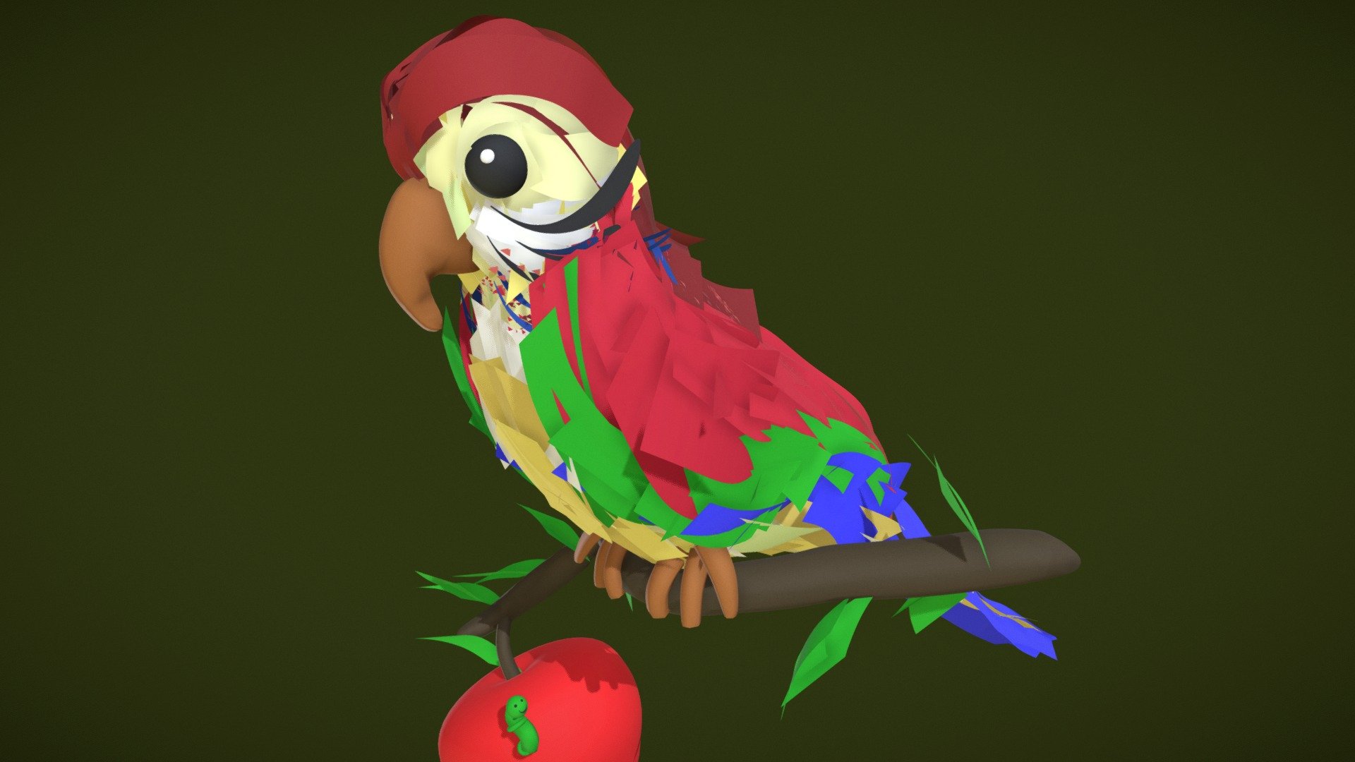 Parrot - 3D model by CoolPaintr VR (@CoolPaintrVR) [1a163a3] - Sketchfab