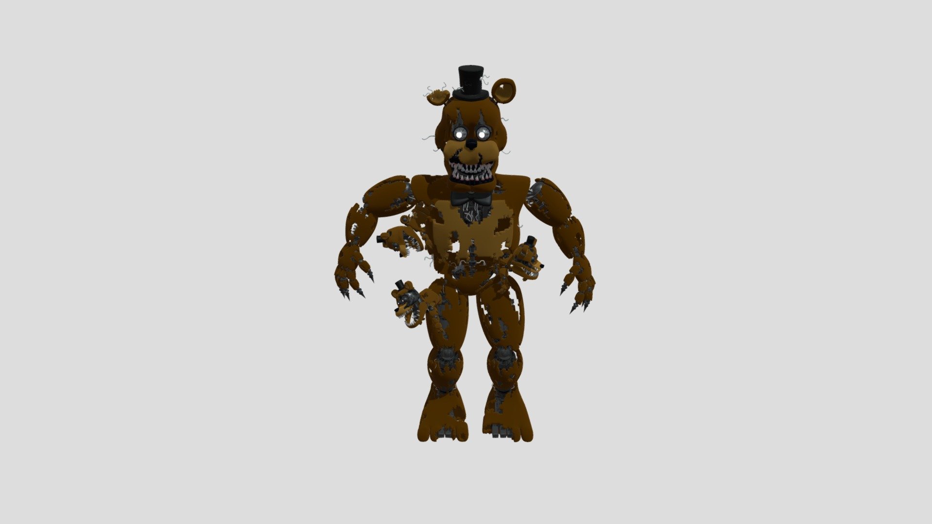 Nightmare Freddy & Freddles - Download Free 3D model by skylajade69 ...