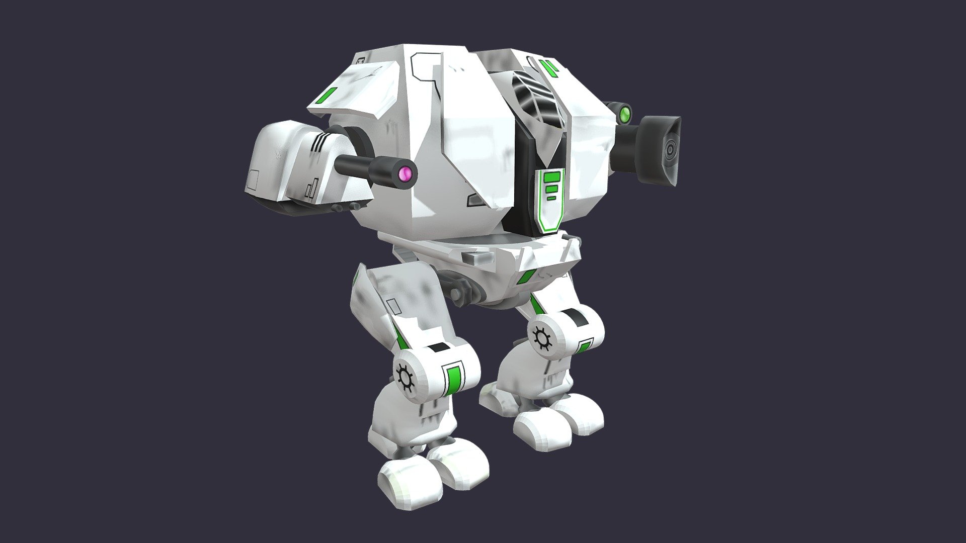 CENTAUR Battle Mech w/ Fusion Gun & Mining Laser - 3D model by ...