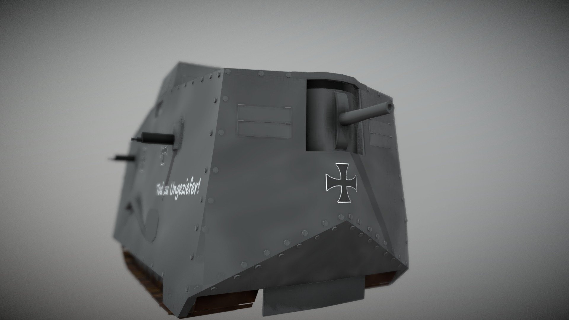 Low Detail A7V - 3D model by Gracedmarcus [1a1995a] - Sketchfab