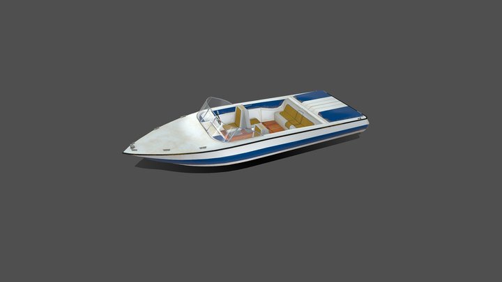 Ski-boat 3D models - Sketchfab