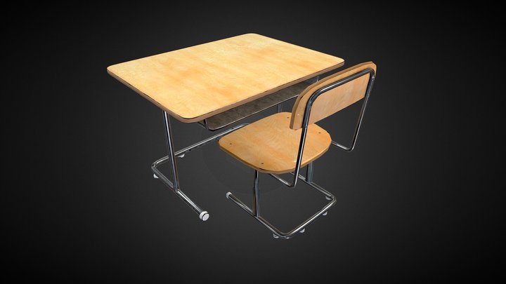 Classroom-chair 3D models - Sketchfab