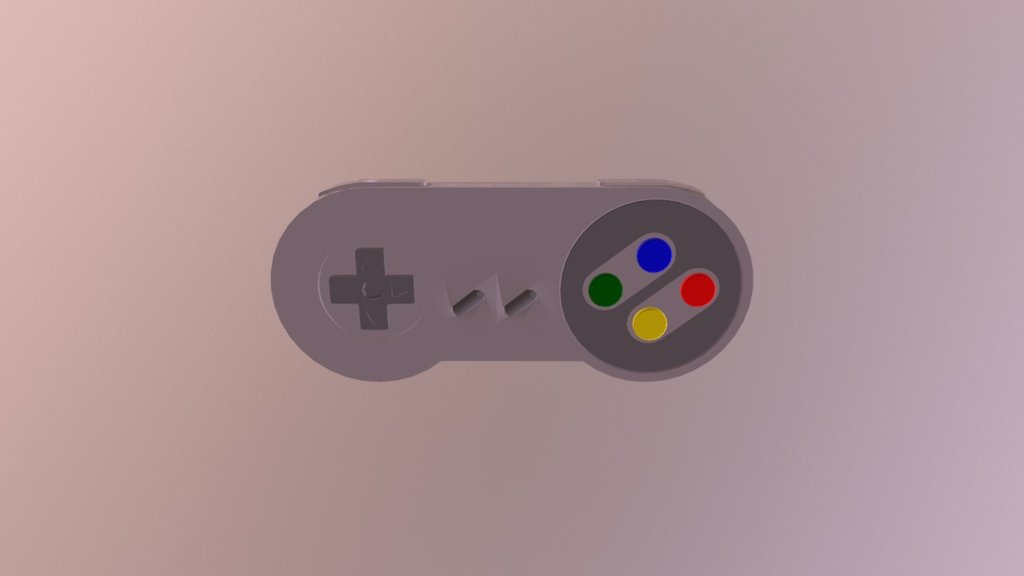 SNES Controller - 3D model by carlesmargallo [1a23a32] - Sketchfab