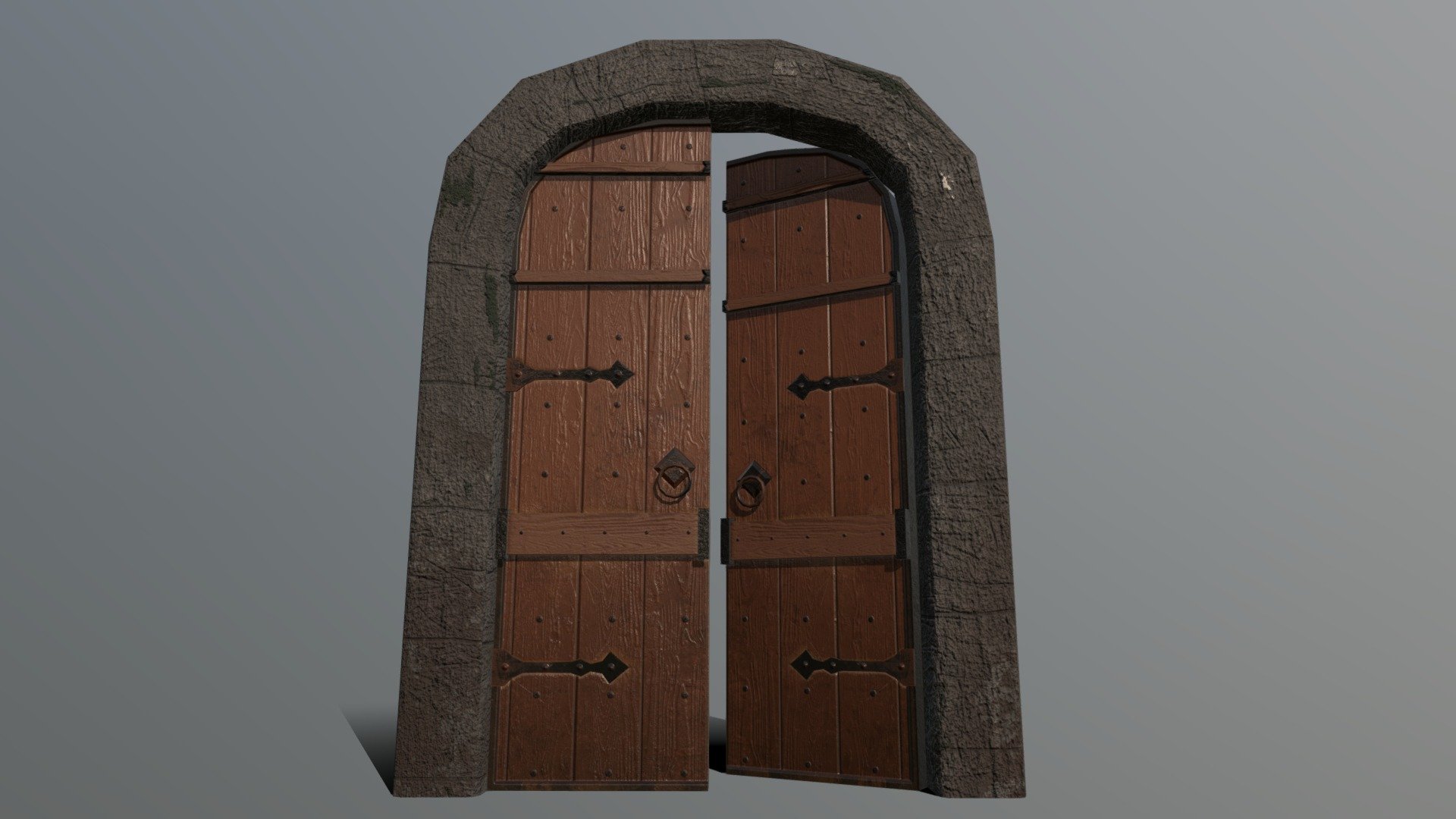 Medieval Door - Download Free 3D model by fabri_iorio [1a23bbb] - Sketchfab