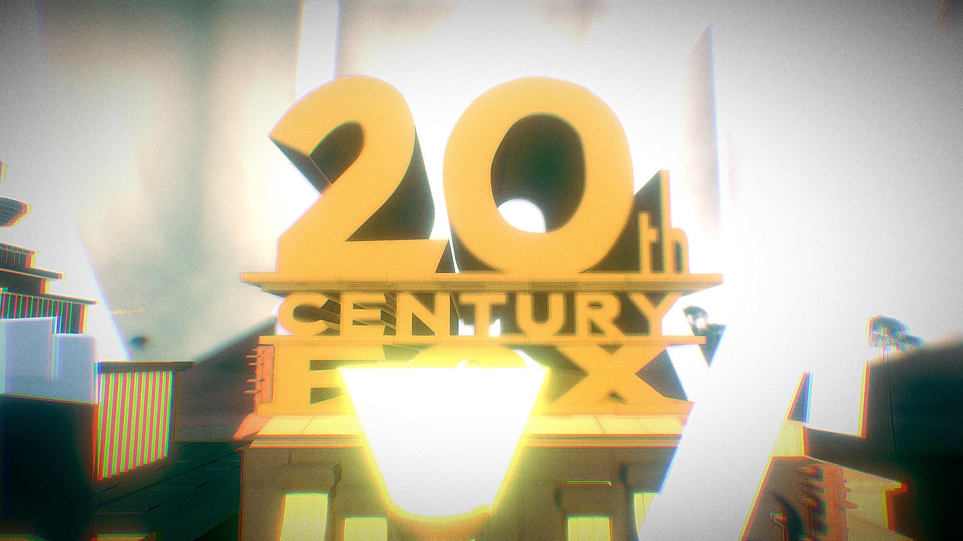 20th Century Fox Logo Front Orthographic Scale