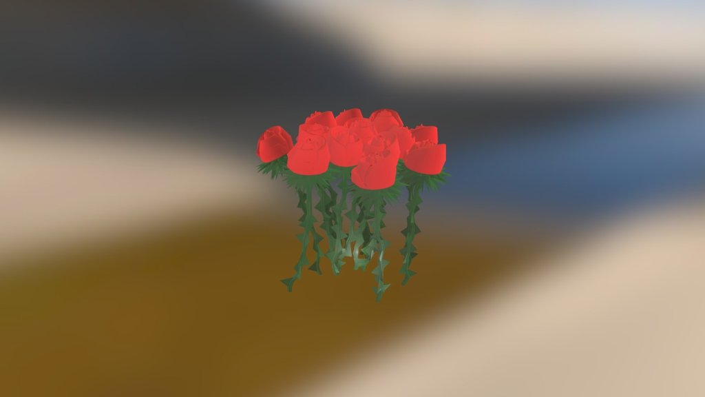 Rosebush - 3D model by Student13331772T [1a24024] - Sketchfab