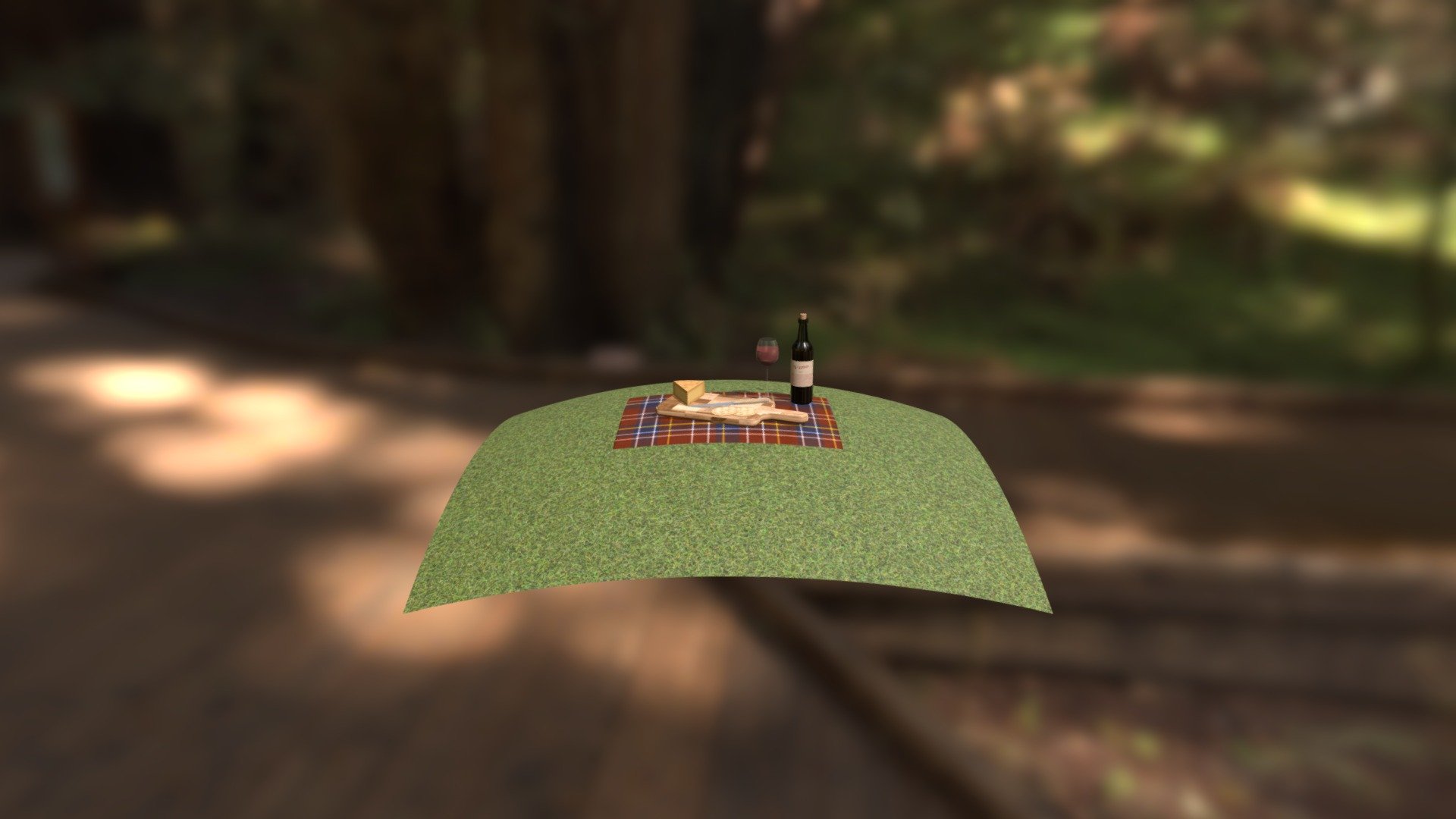 Final Picnic Scene - Download Free 3D model by zoooza [1a25584] - Sketchfab