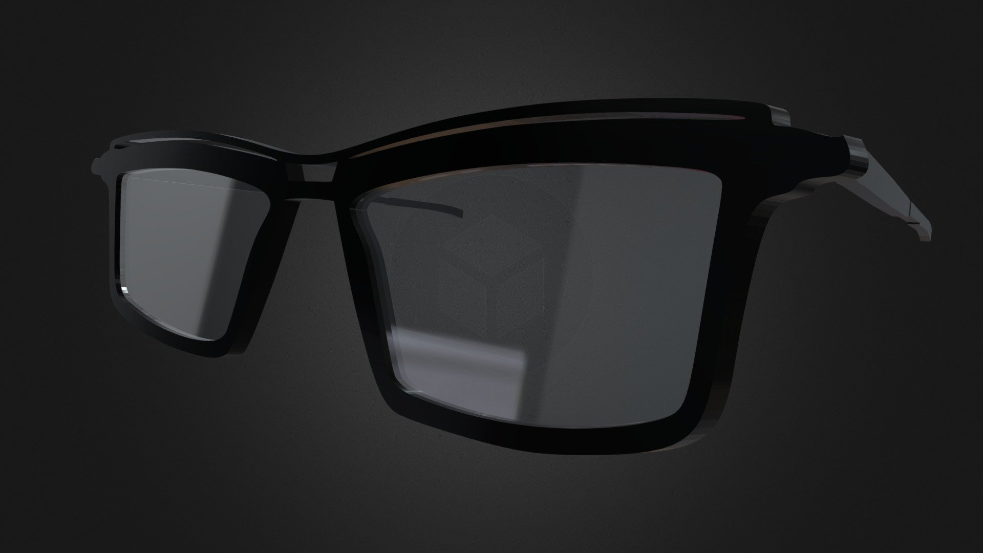 Rectangle Shape Eyeglasses - 3D model by Anubhav Upadhyay ...
