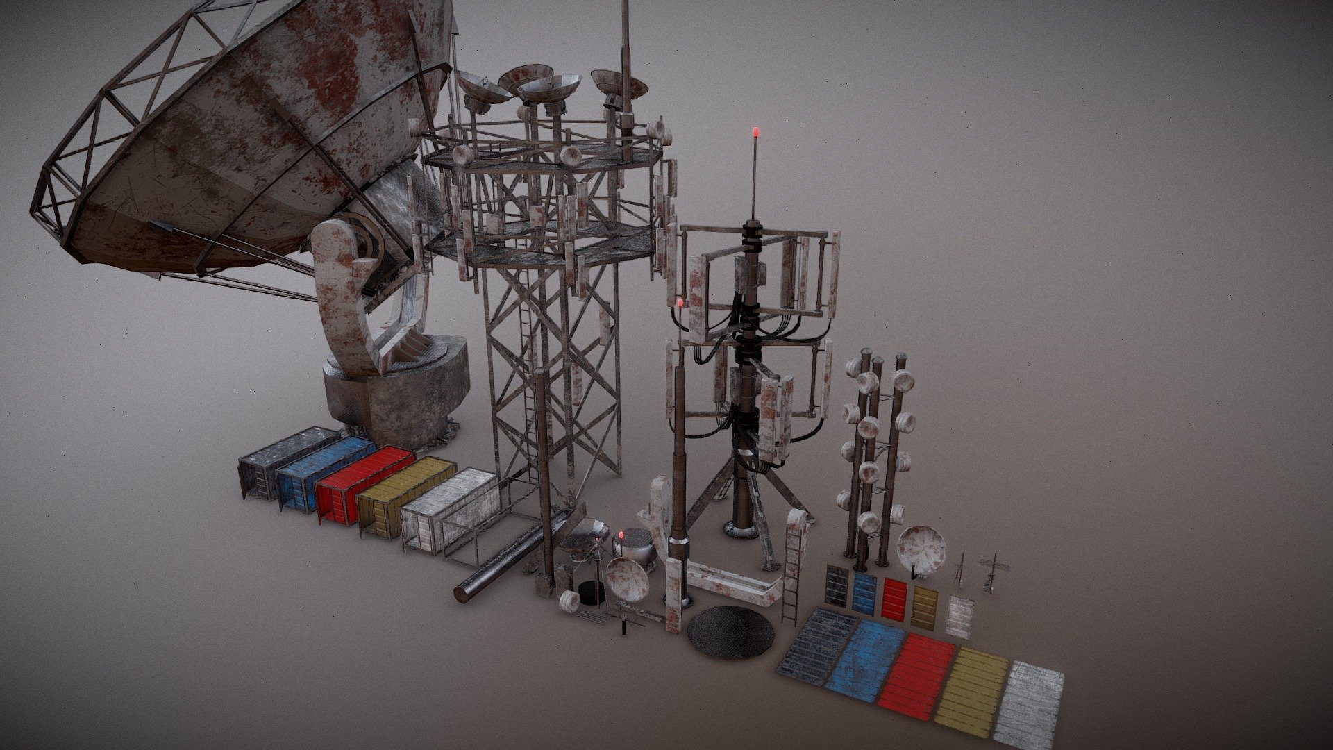 Communication Containers - Buy Royalty Free 3D model by Celestia Studio ...
