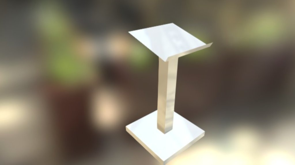 Lectern - 3D model by Gabriela (@gabbyj) [1a26984] - Sketchfab