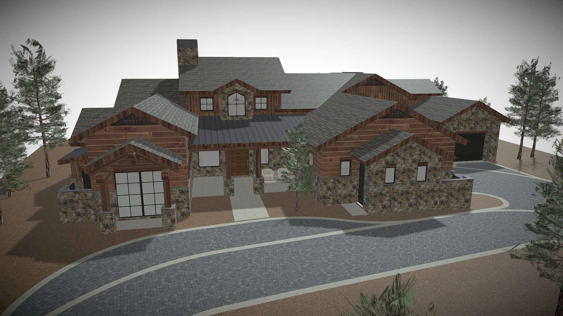 Lawrence Residence - 3D model by Jessica Hutchison-Rough ...