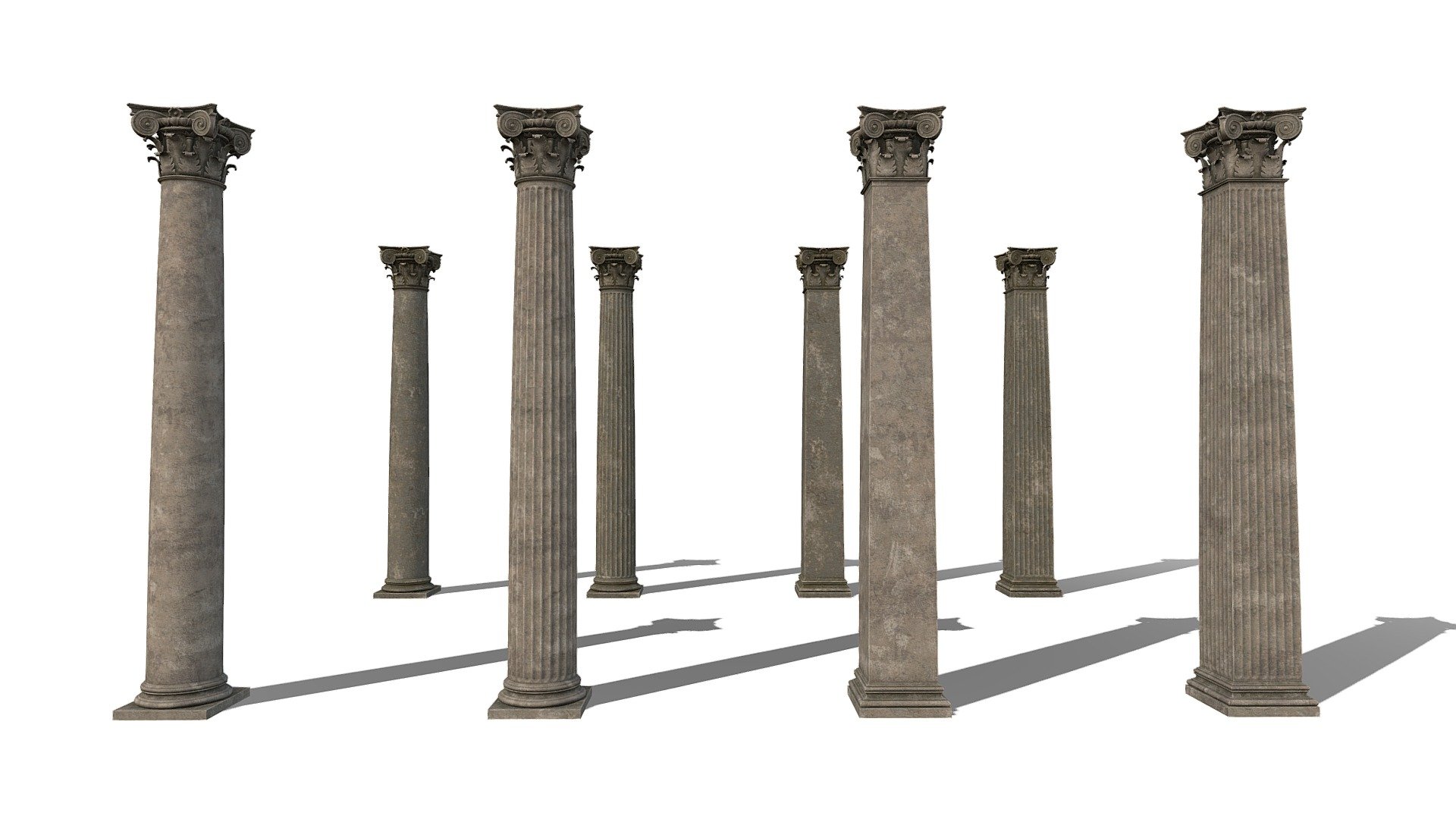 Roman Columns - Buy Royalty Free 3D model by Studio Lab (@studiolab.dev ...
