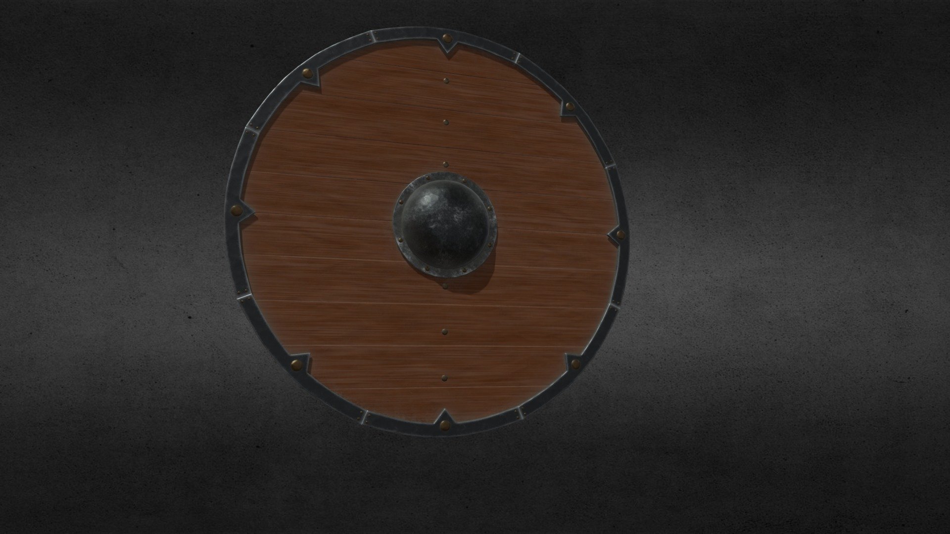 Wood Shield - Download Free 3D model by Kim Tsyhanovskyi ...
