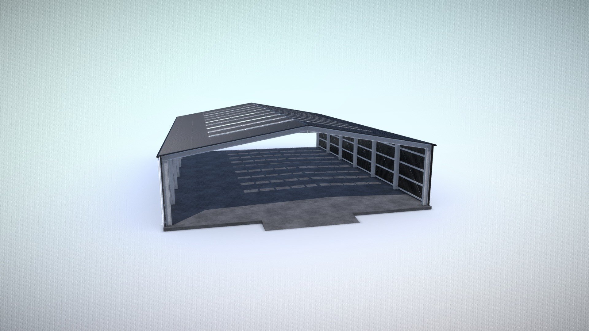 Open Metal Shed High-Poly Model - Download Free 3D model by Martin ...
