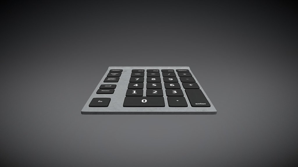 Daily3D - Keypad - 3D model by silentgal [1a32369] - Sketchfab