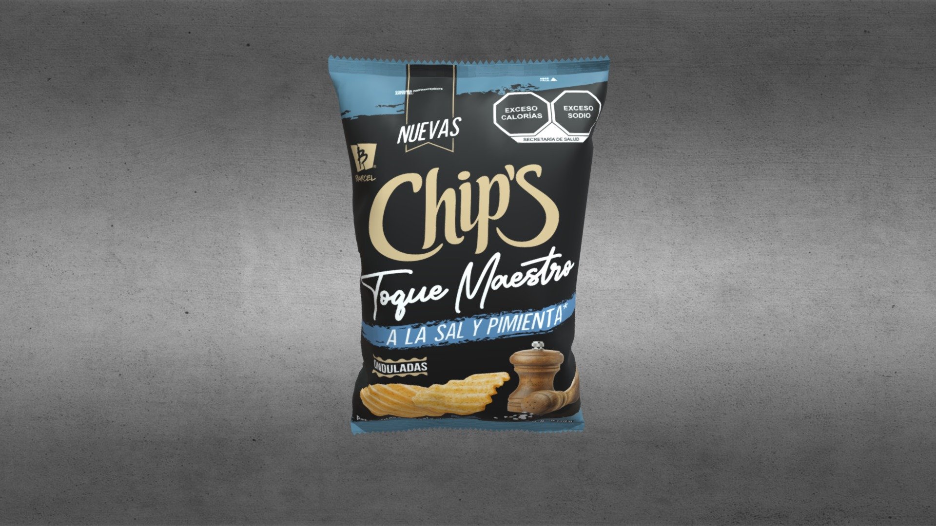 Chips Toque Maestro Sal y Pimienta 140g - 3D model by chipsbarcel360 ...