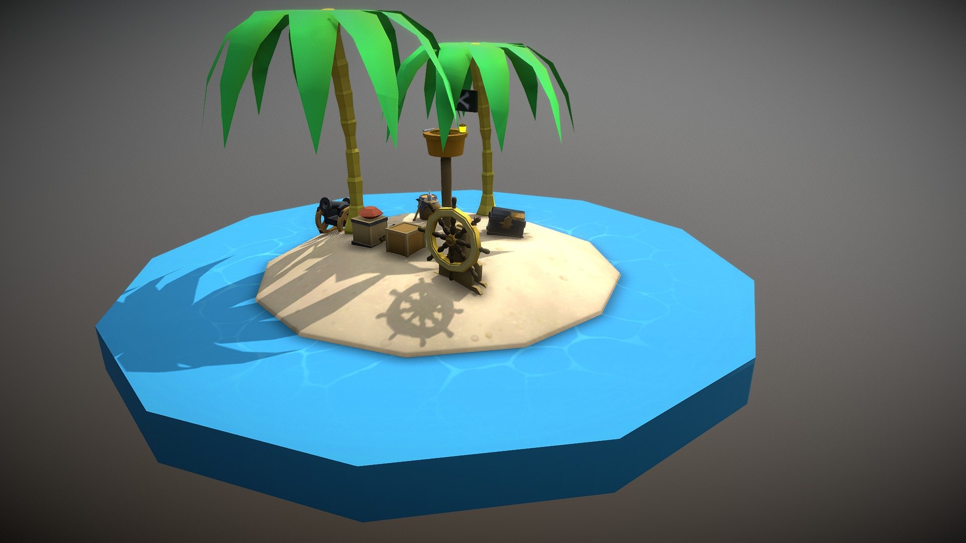 Pirate Island - 3D model by SS8 [1a32e6e] - Sketchfab