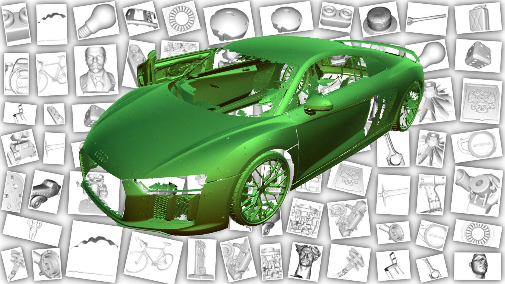 Audi R8 3d Scan Data - 3D model by CAD-LAB (@3dscaning) [1a33245 ...