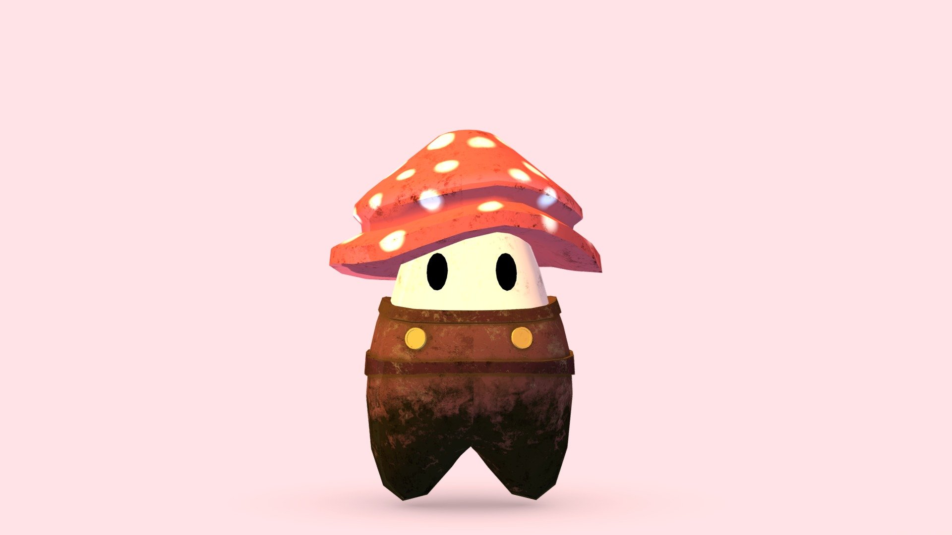 Mushroom Man - 3D model by MelanieVerdaas [1a34554] - Sketchfab