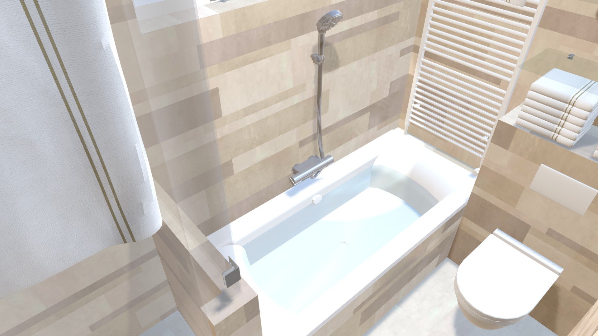 Bathroom - 3D model by Marianne Goudriaan (@mariannegoudriaan) [1a381f7] - Sketchfab