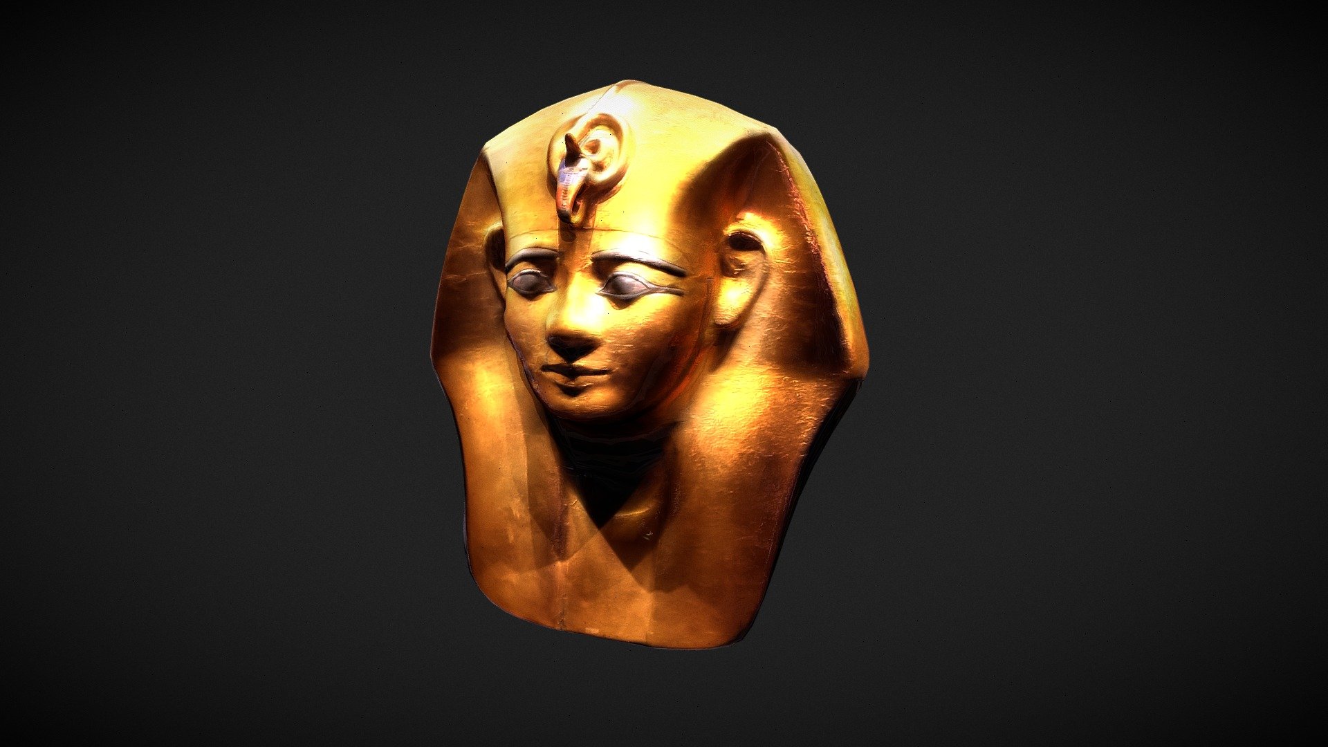 Amenemope Egyptian Golden Mask - 3D Scan - 3D model by Stuart.Wright ...