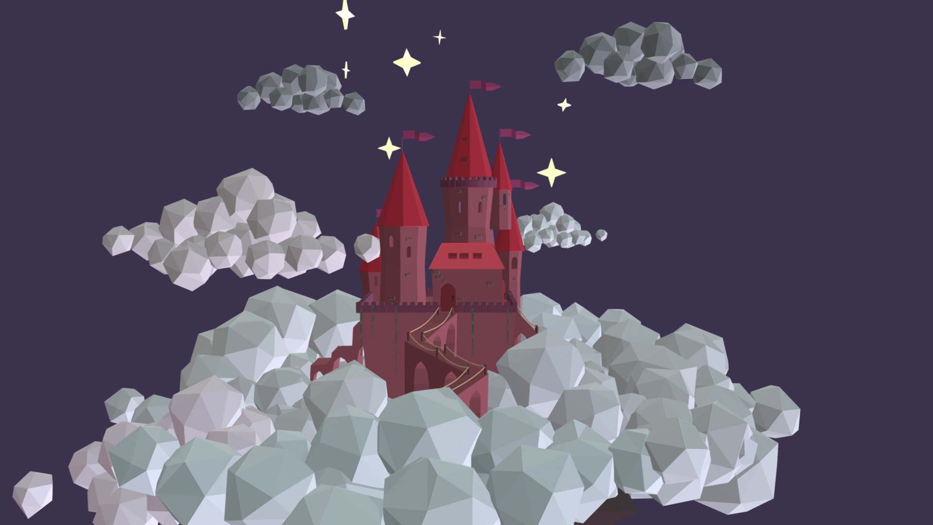 Princess castle - Download Free 3D model by natashaklik1996 [1a3a113 ...