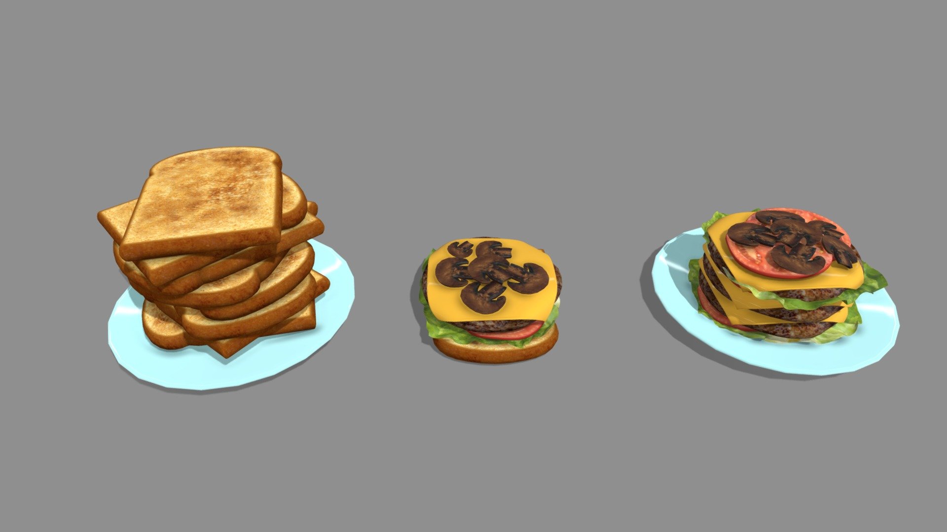 sandwich - Buy Royalty Free 3D model by ostrich (@gohean33) [1a3a701 ...
