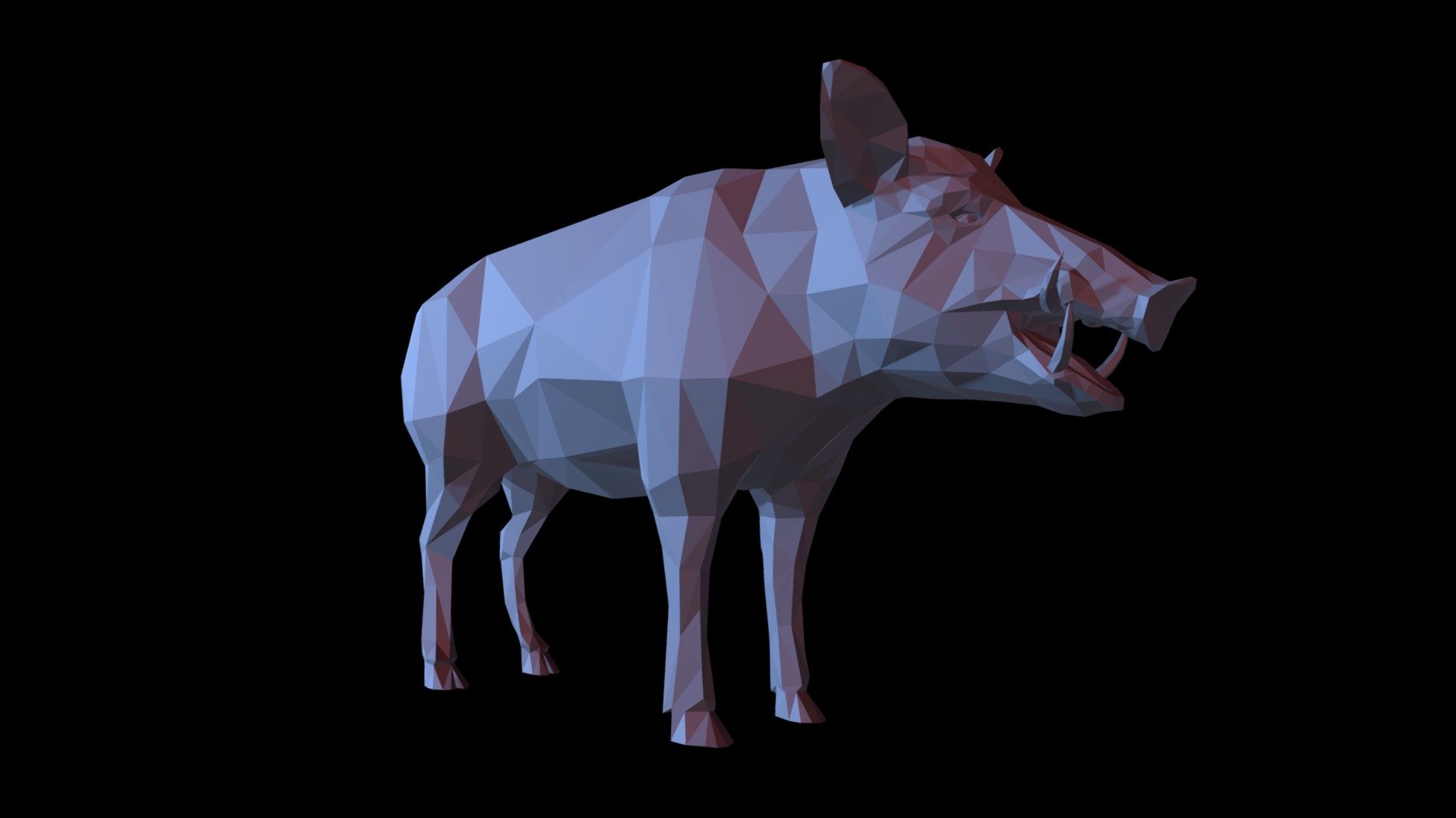 BOAR LOWPOLY PRINT 3D - Buy Royalty Free 3D model by DTA DESIGN STUDIO ...