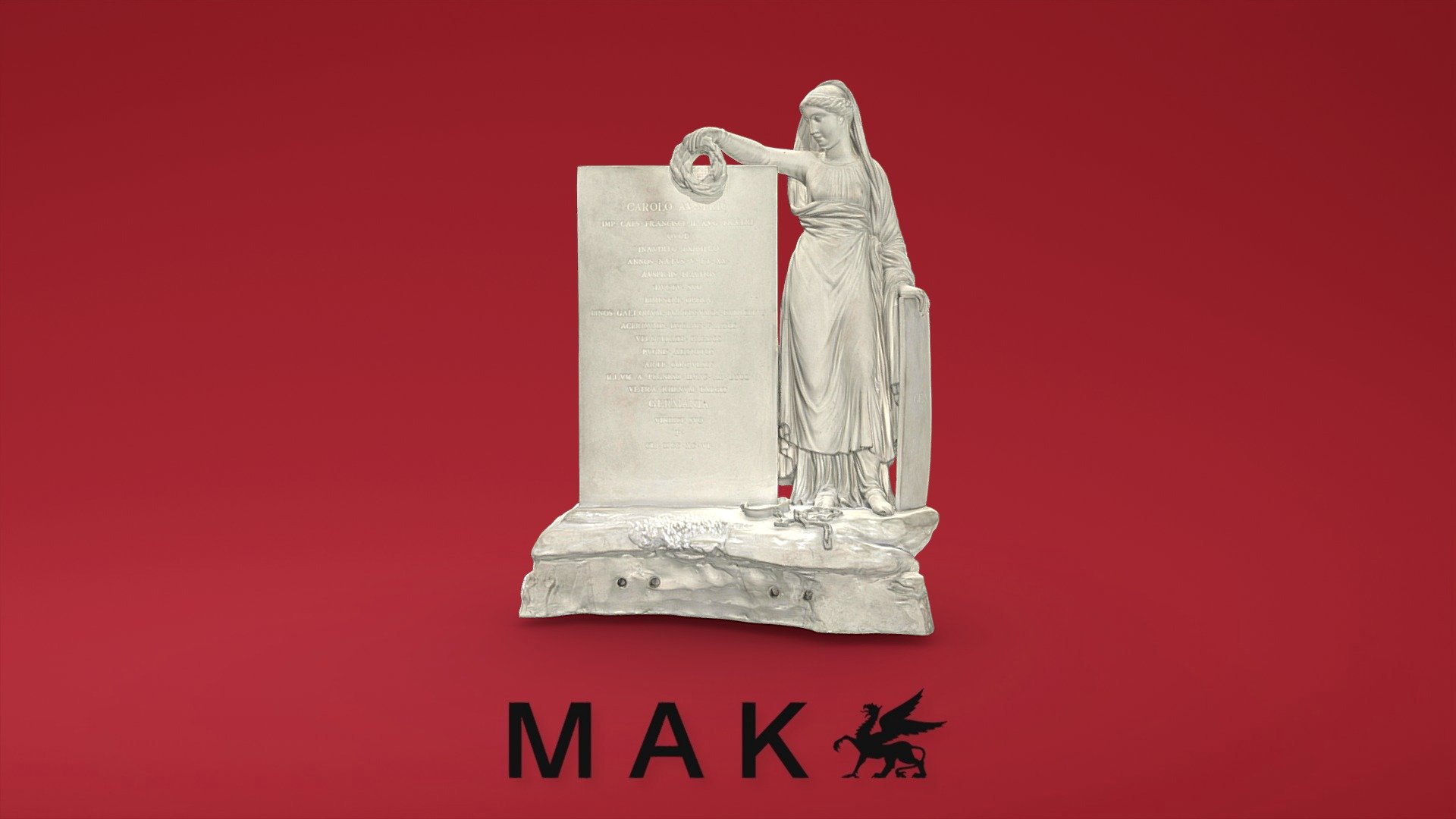 Germania and back wall with memorial plaque - 3D model by MAK – Museum ...