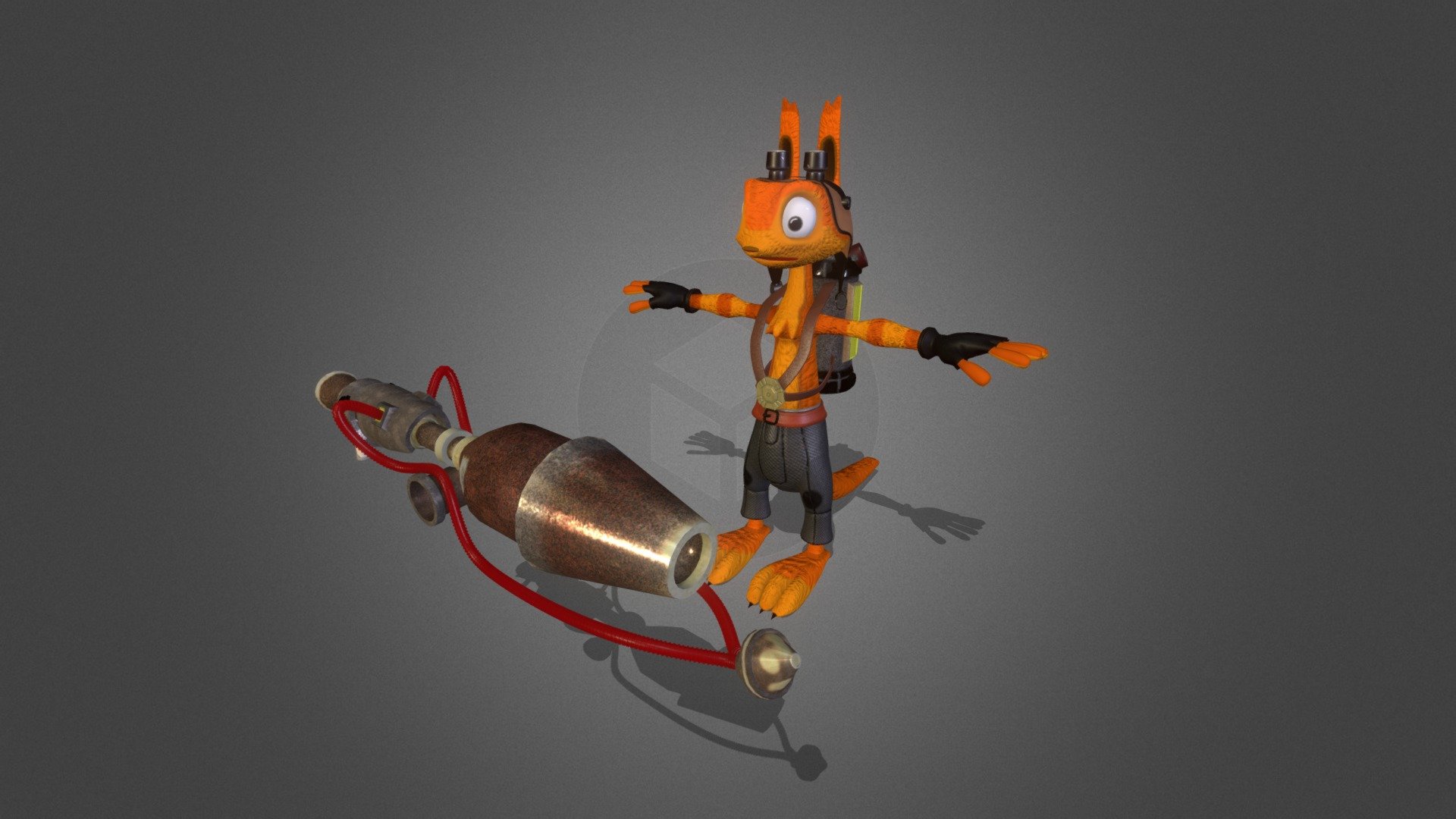 Daxter (PS2) and gadgets with a different skin. - Download Free 3D ...