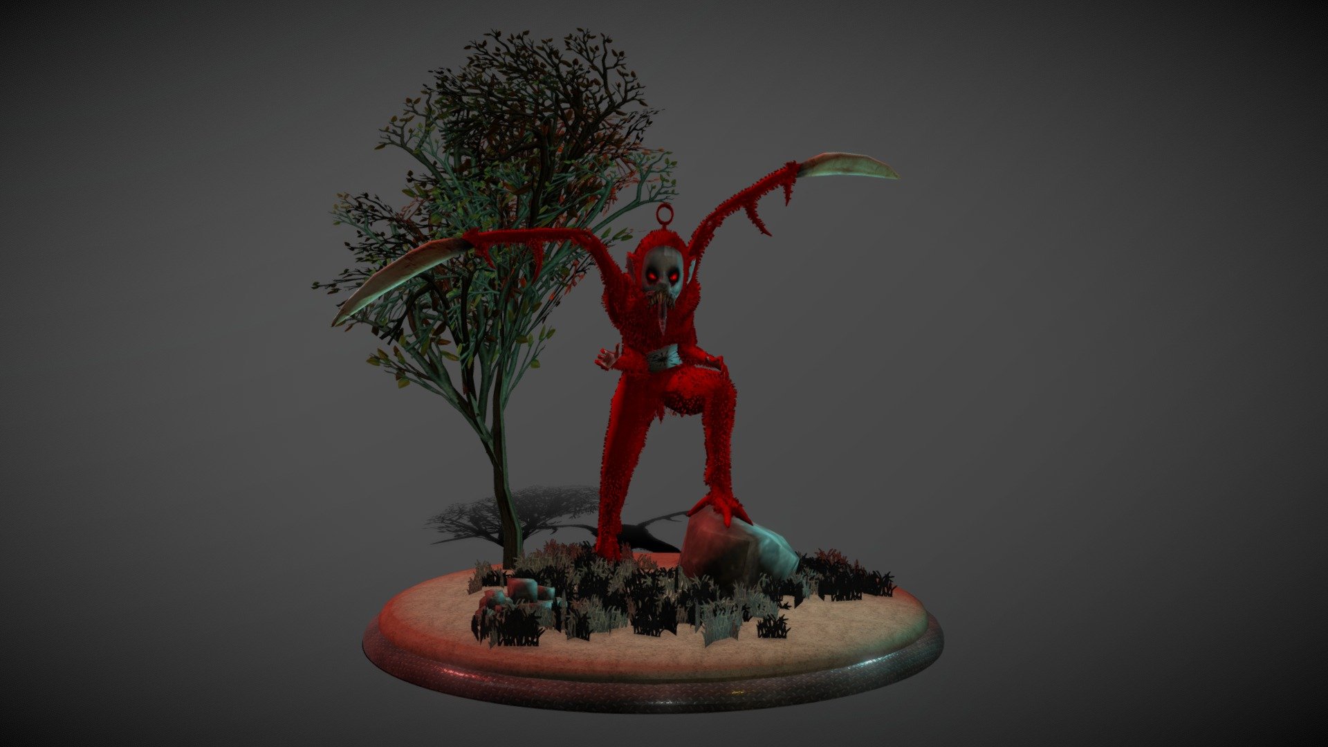 Slendytubbies 3 - Mutant Slasher Po Statue - 3D model by ...