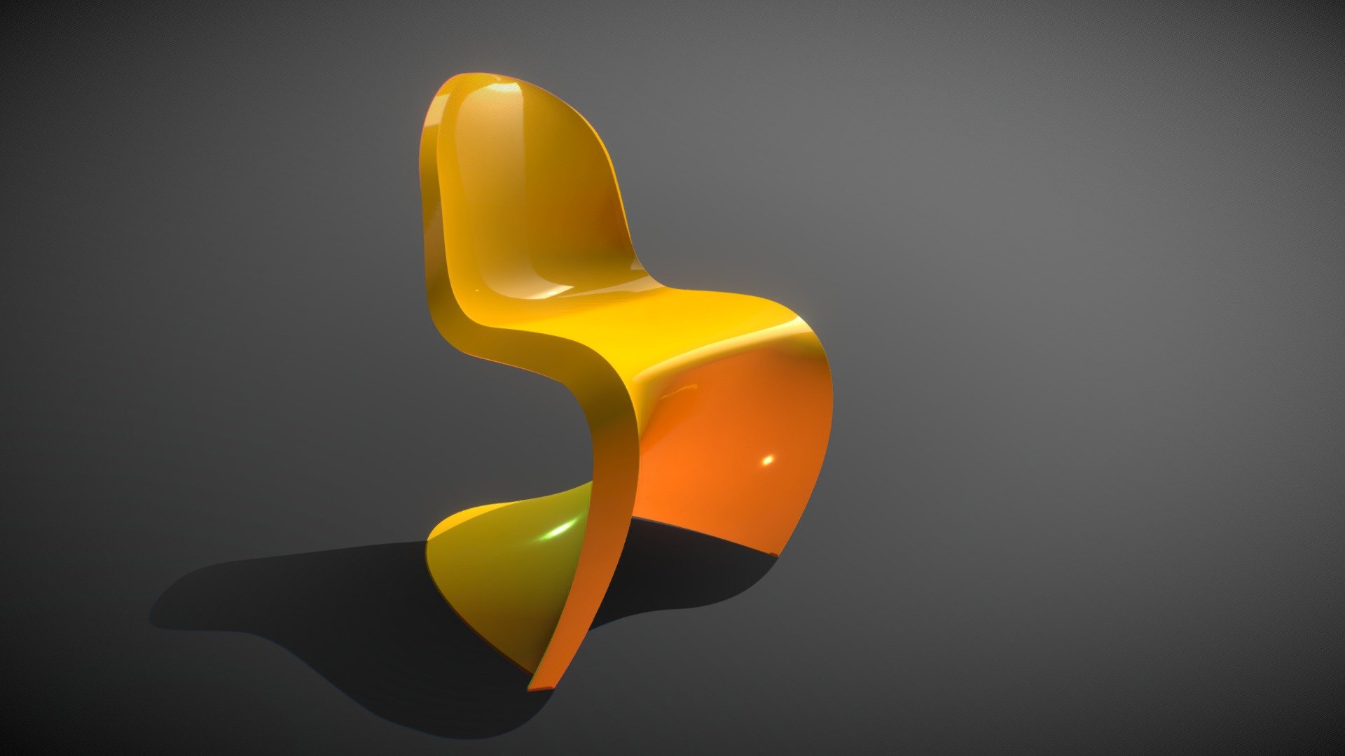 Panton Chair by Vitra - 3D model by nukle_viz [1a473d8] - Sketchfab