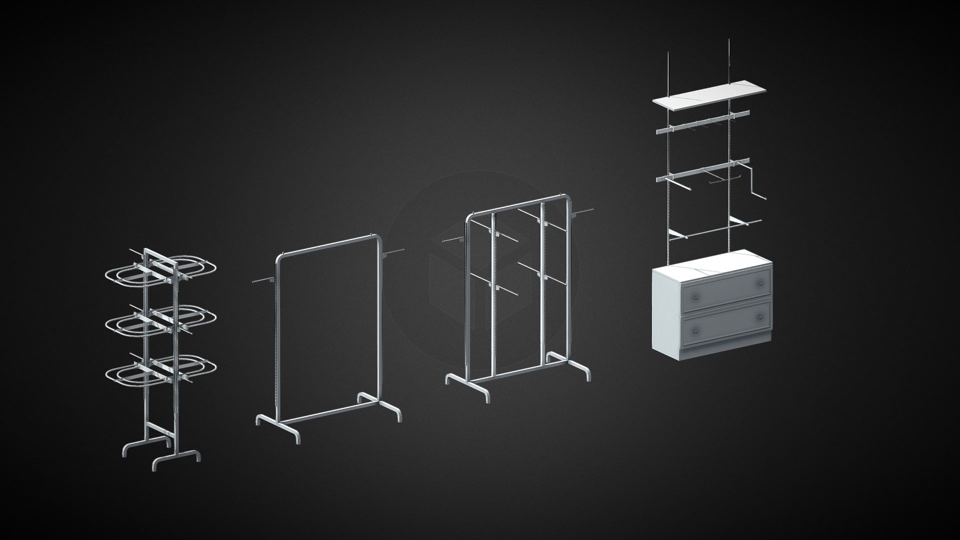cloth rail - Buy Royalty Free 3D model by 3DGrom (@dizartoren) [1a47ef8 ...