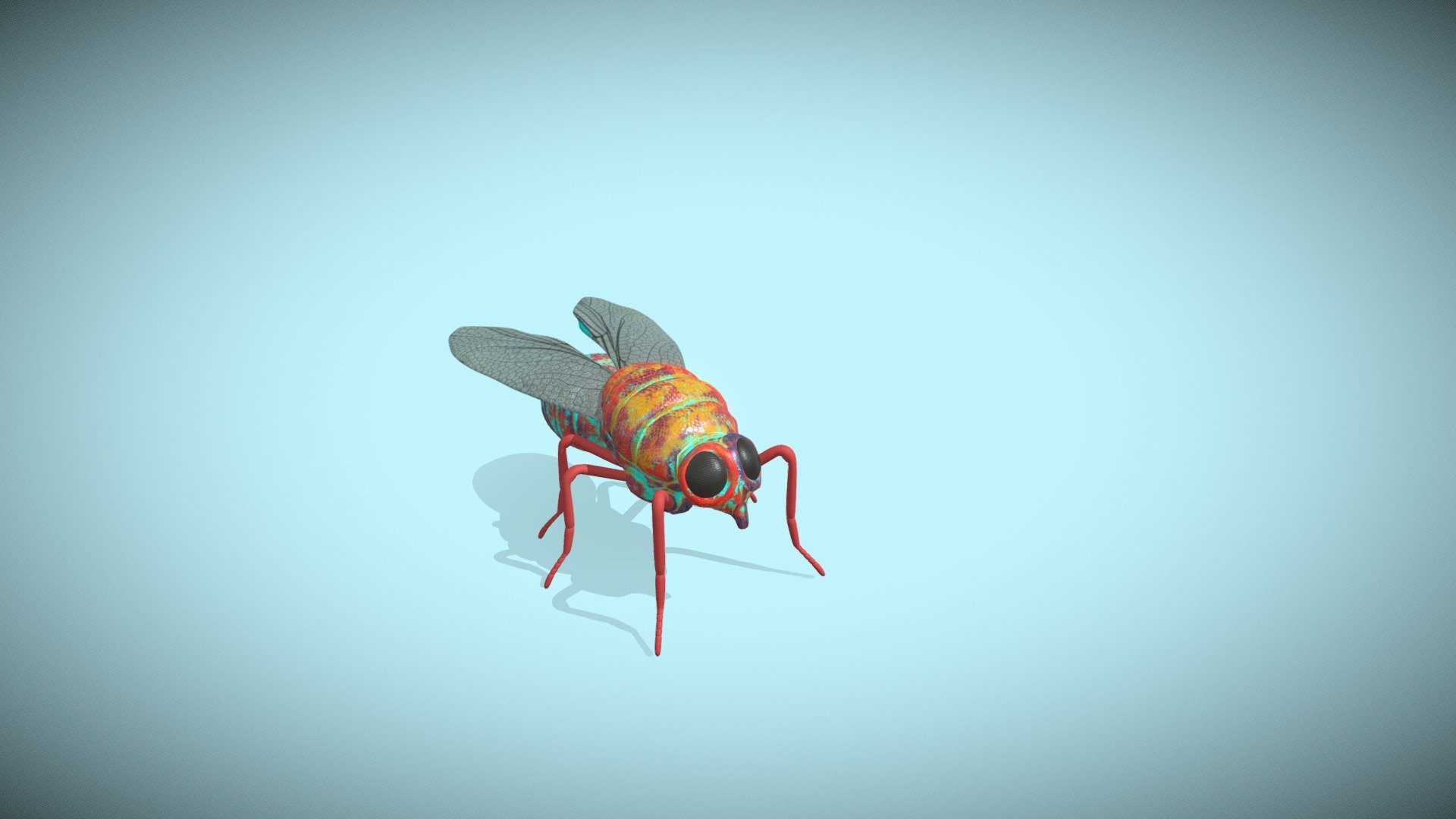stylized_fly - 3D model by jooooook55 [1a47fb3] - Sketchfab