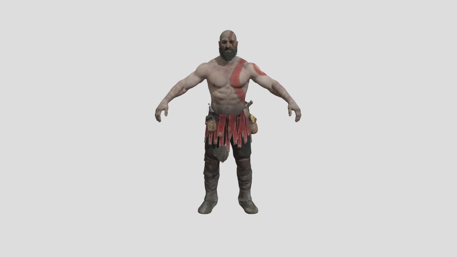 Kratos shirtless - Download Free 3D model by Mayor Shellbourne (@ModelManTheman) [1a4bb3d ...