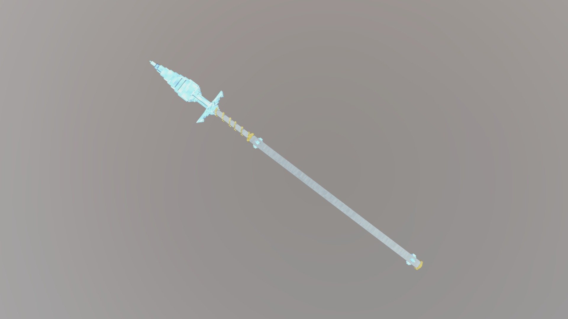 Mythril Spear (minecraft) - 3D model by Henry9135 [1a53bbc] - Sketchfab