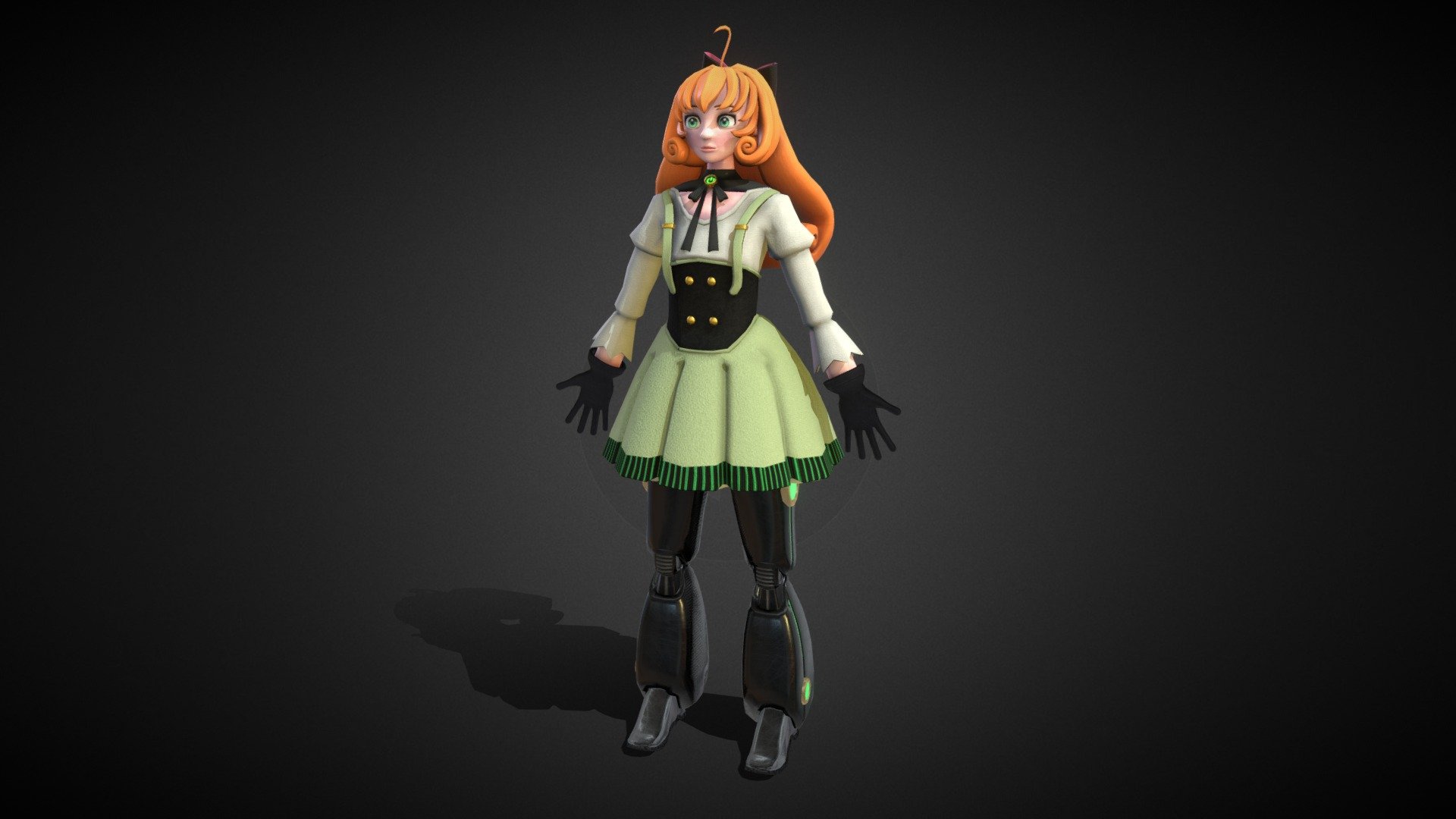 Penny Model (Painted) - 3D model by 6qil6h [1a5412d] - Sketchfab