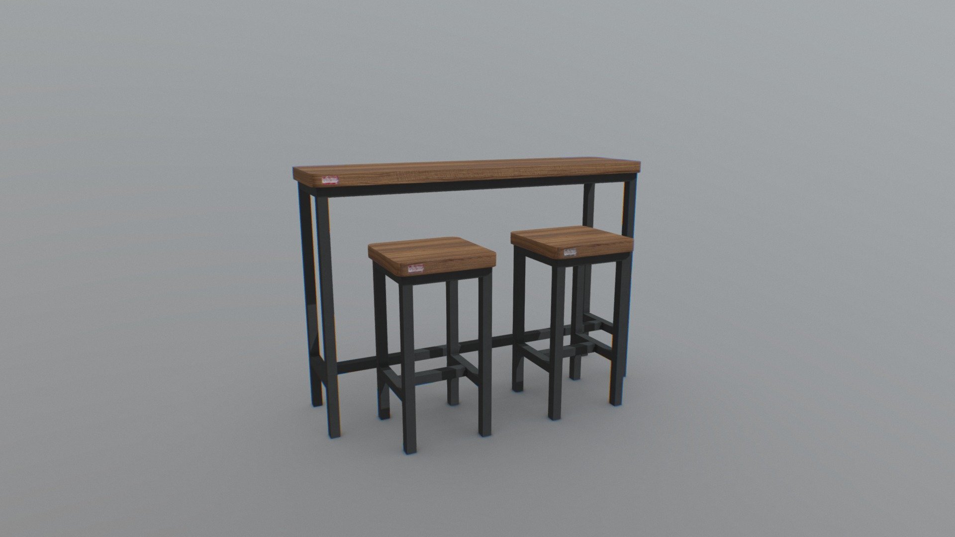 Informa Table Bar Set 150x40x105 - Buy Royalty Free 3D model by ...