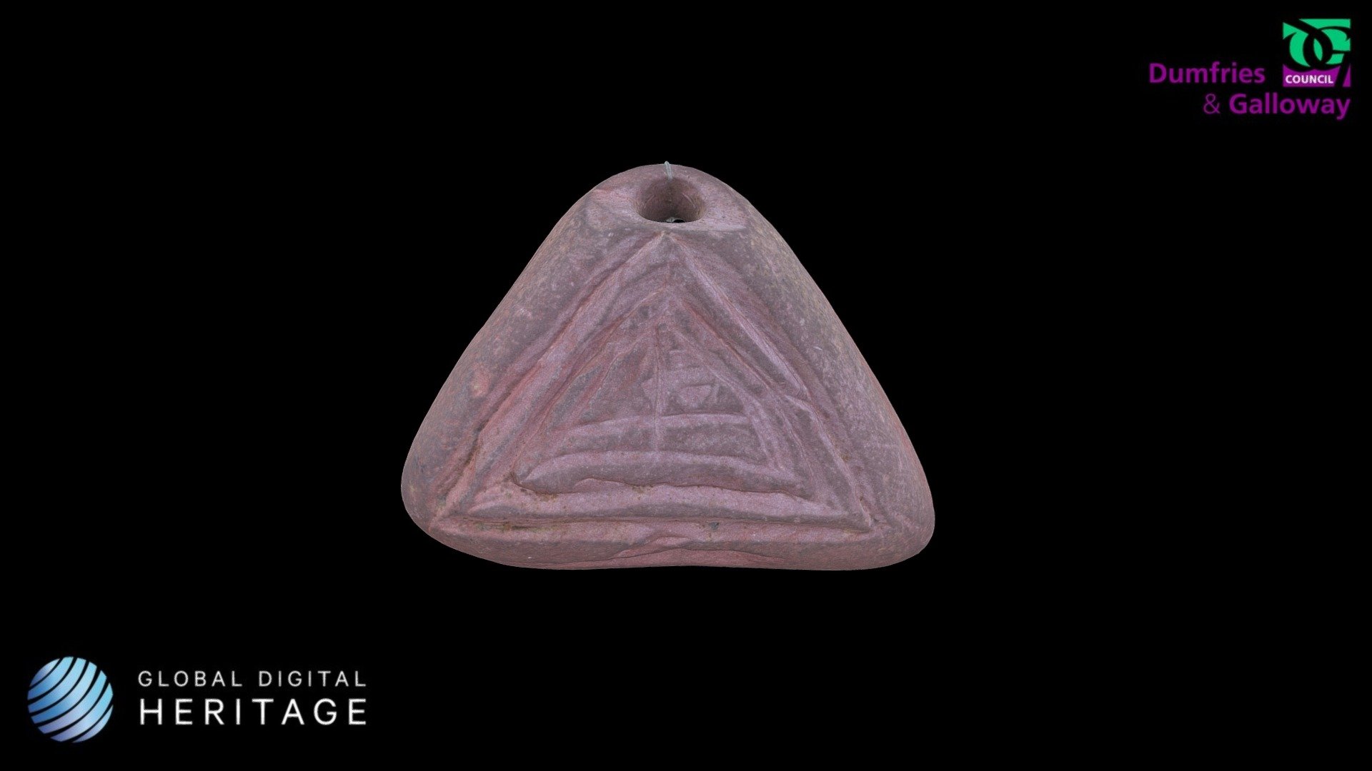 Whithorn Triangular Stone Pendant (1986-974-1) - Download Free 3D model ...