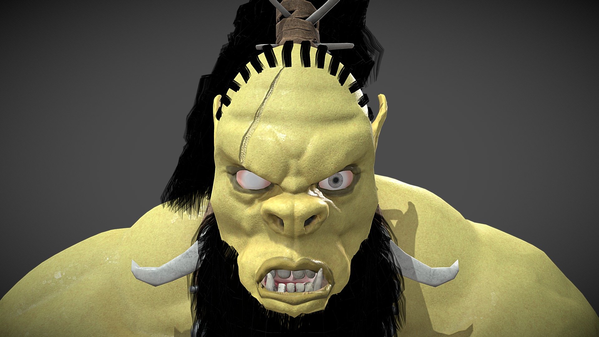 Orc Head - 3D model by johnnywoodz [1a57f30] - Sketchfab