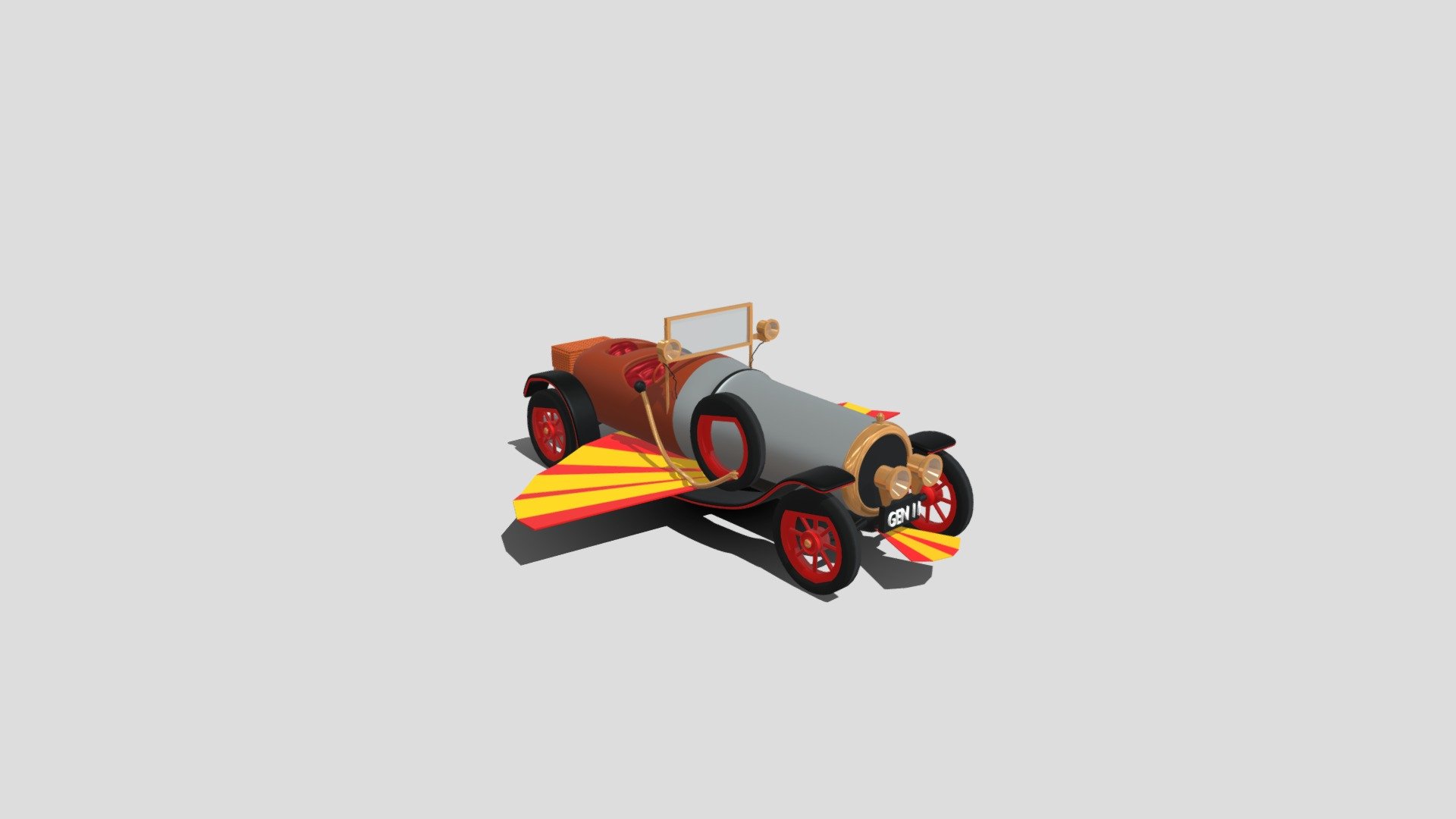 Chitty Chitty Bang Bang car - 3D model by Denis Spap (@denisspap ...