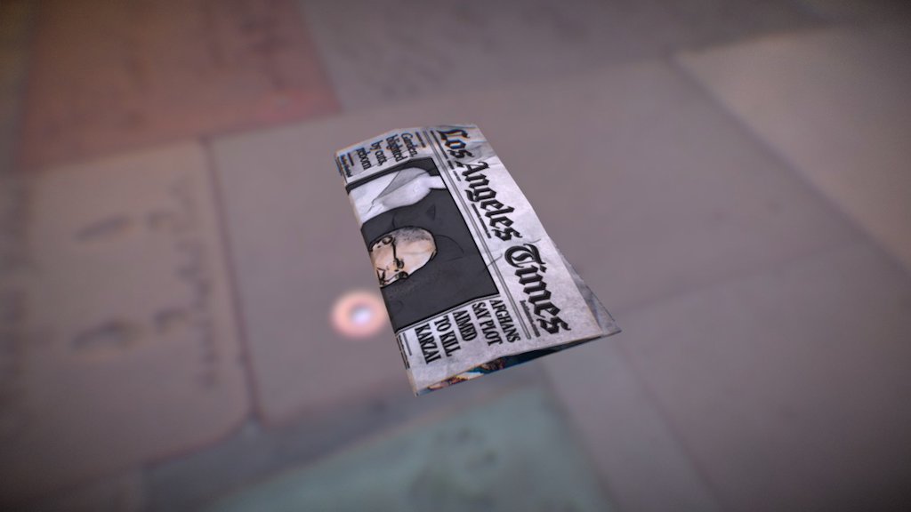 Newspaper - 3D model by cosmoporter [1a58ae3] - Sketchfab