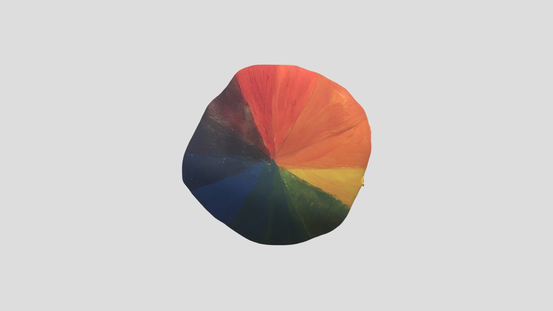 poorly painted color wheel - Download Free 3D model by ...