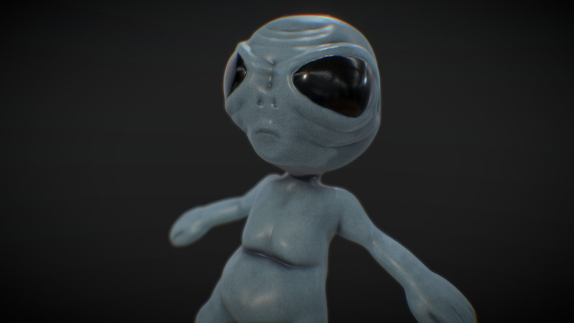 Little Blue Chubby Alien - 3D model by dbugg1138 [1a5d931] - Sketchfab
