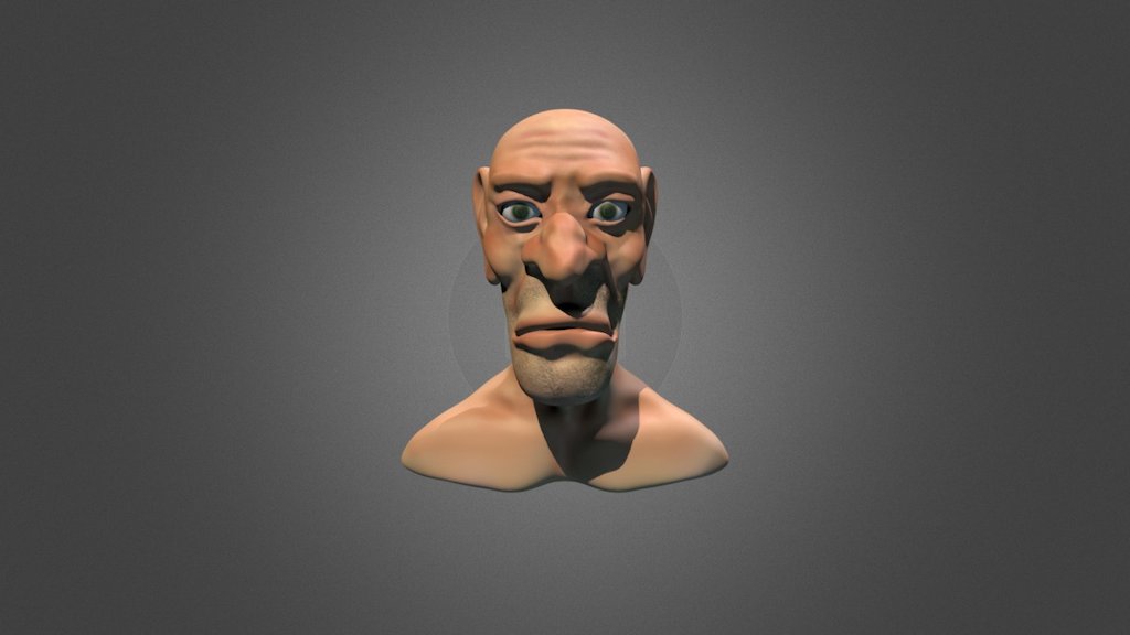 Old Man Caricature - 3D model by Evan_Raknal (@EGDA) [1a617b3] - Sketchfab